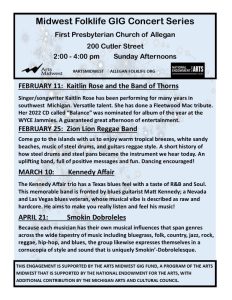 Midwest Folklife GIG Concert Series: Kaitlin Rose and the Band of ...